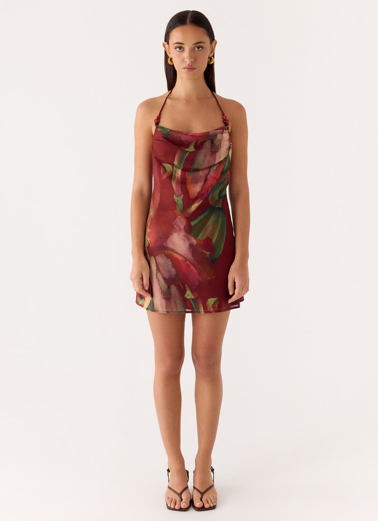 Camilla Cowl Mini Dress - Cuba Cuba – Peppermayo