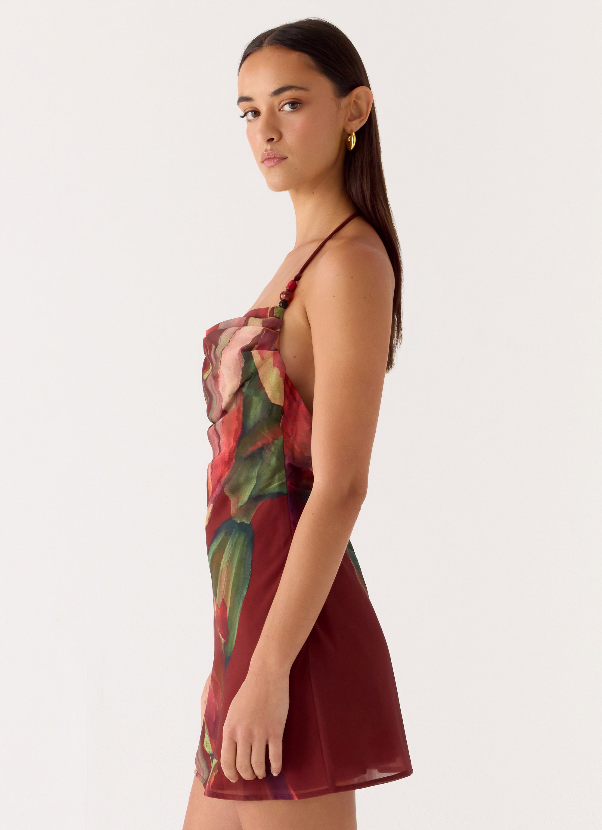 Camilla Cowl Mini Dress - Cuba Cuba – Peppermayo