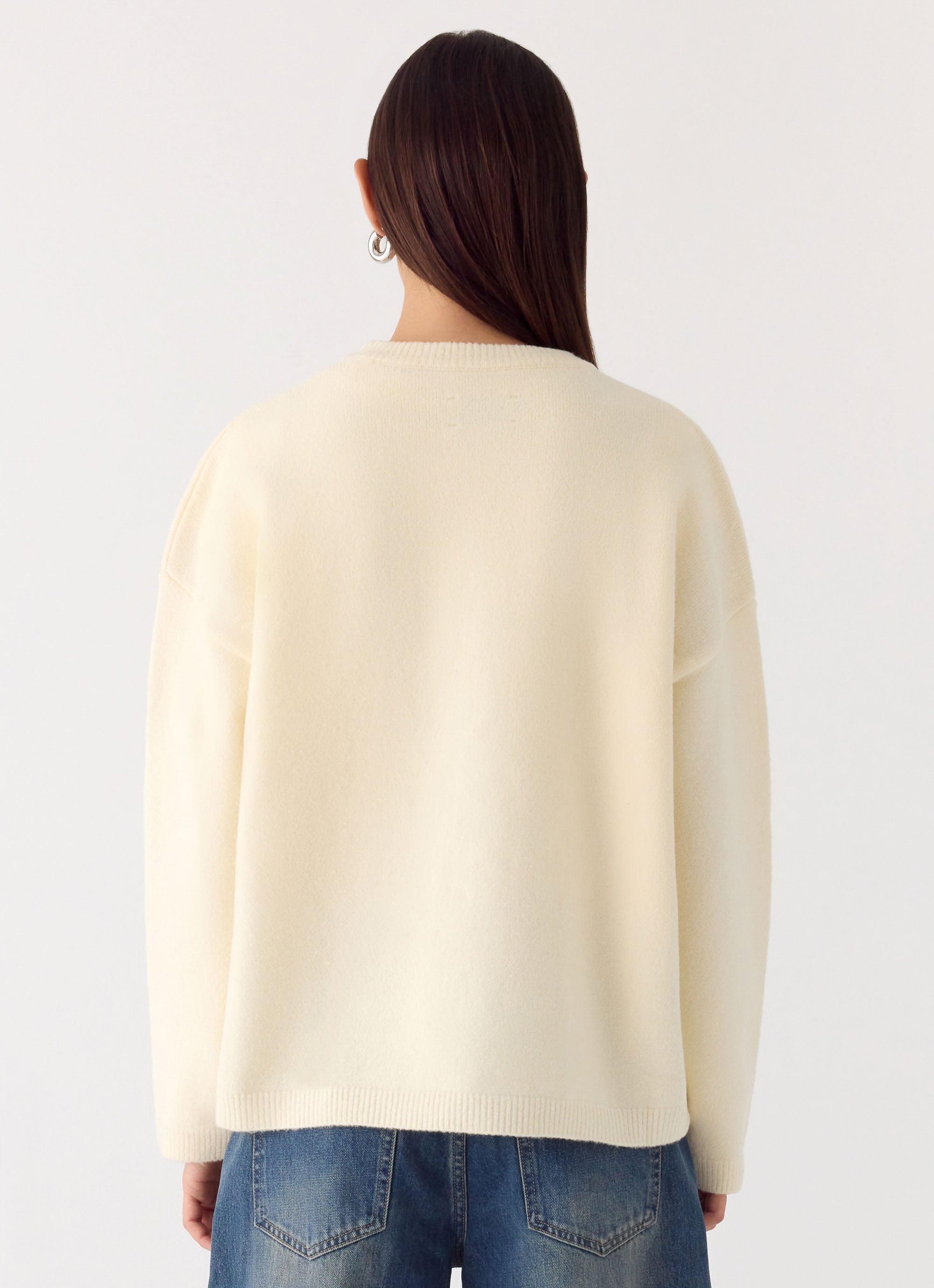Miyuki Knit Sweater - Cream – Peppermayo