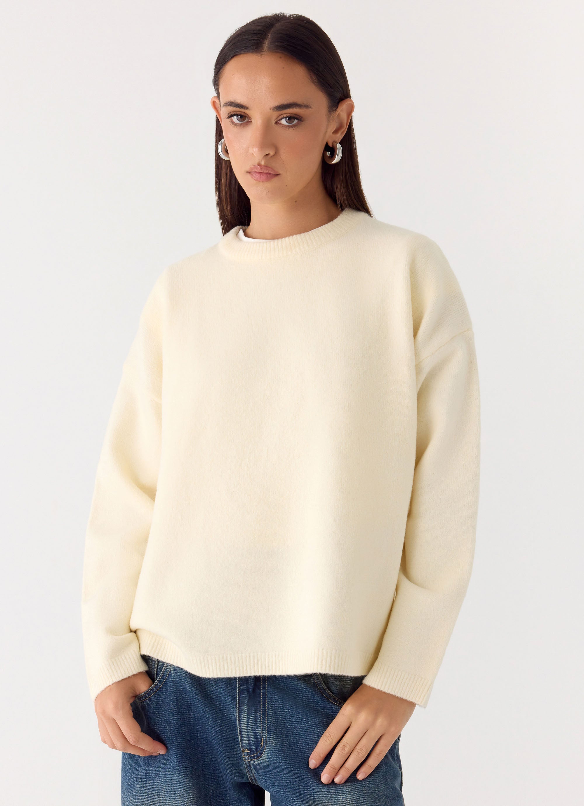 Miyuki Knit Sweater - Cream – Peppermayo