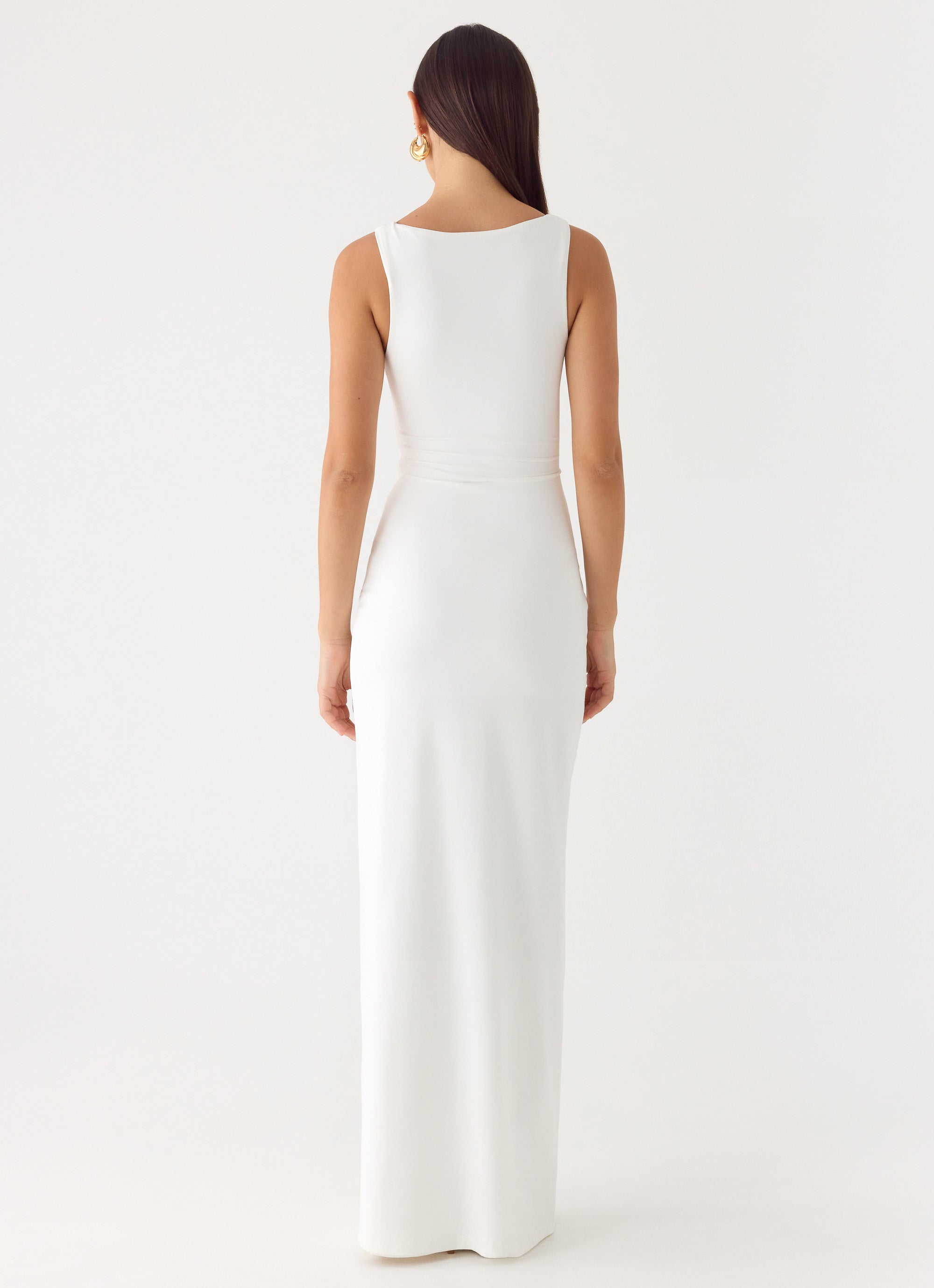 Nerine Maxi Dress - White – Peppermayo